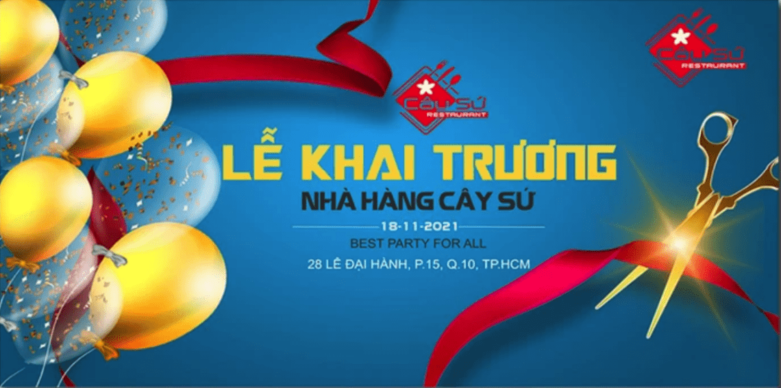 Mẫu Backdrop, Băng Rôn Khai Trương đẹp Vector Độc Đáo 2024